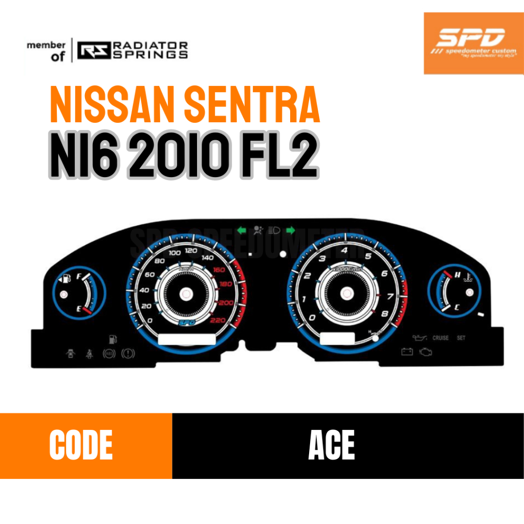 [ PREORDER ] Faceplate Overlay Custom Panel Instrument Cluster Meter ...