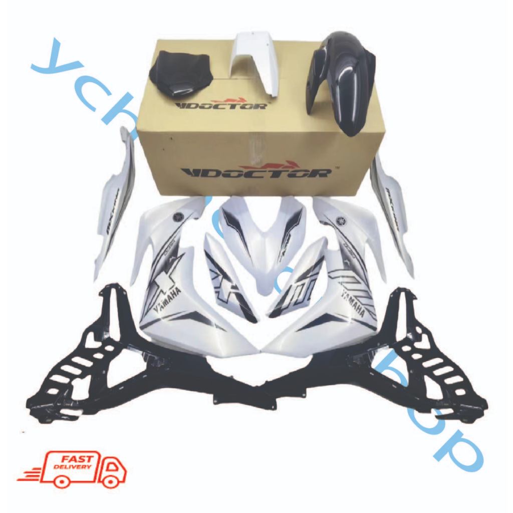 YAMAHA Y16 Y16ZR Y16 ZR DOCTOR NEW DESIGN 2024 MX WHITE PUTIH COVER SET ...