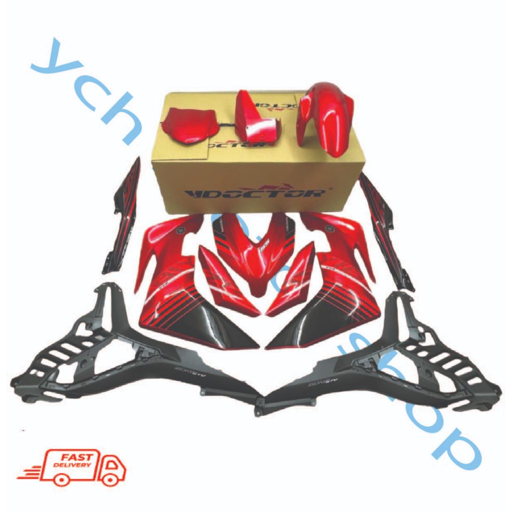 YAMAHA Y16 Y16ZR Y16 ZR DOCTOR NEW DESIGN 2024 PURBA RED MERAH COVER ...