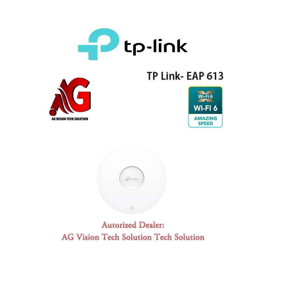 TP LINK EAP 613 (AX1800 Ceiling Mount WiFi 6 Access Point) | Shopee ...