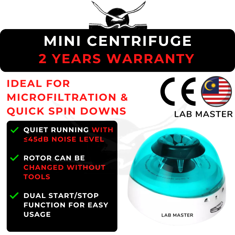 LAB MASTER/MALAYSIA Mini Centrifuge for Microfiltration & Spin Down for ...