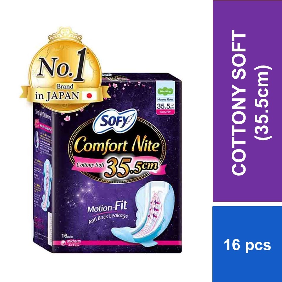 Sofy Body Fit Night Slim Wing (35.5cm x 16 Pcs) | Shopee Malaysia