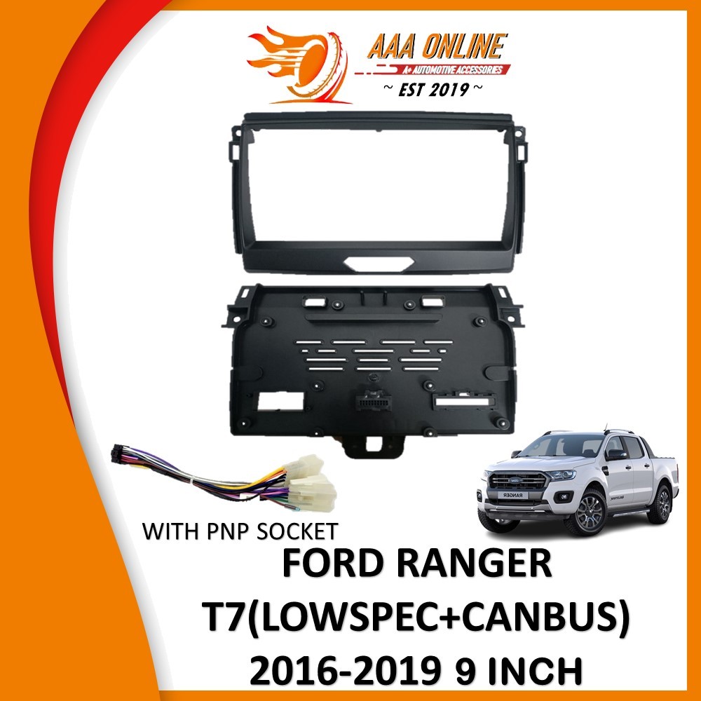 Android Player Casing FORD RANGER T7(LOWSPEC+CANBUS)9'' 2016-2019-BLACK ...