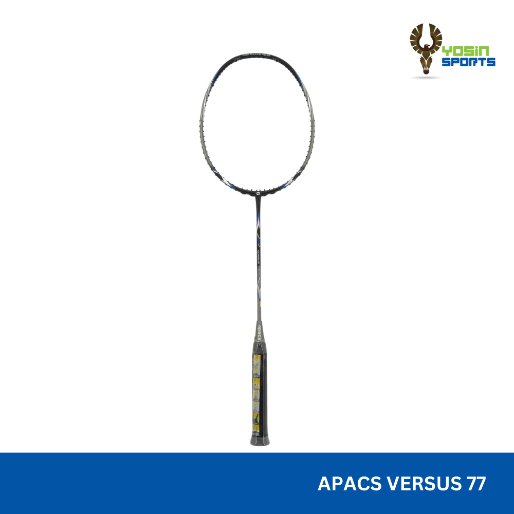 Apacs Versus 77 (4UG1) badminton racket + string & grip | Shopee Malaysia