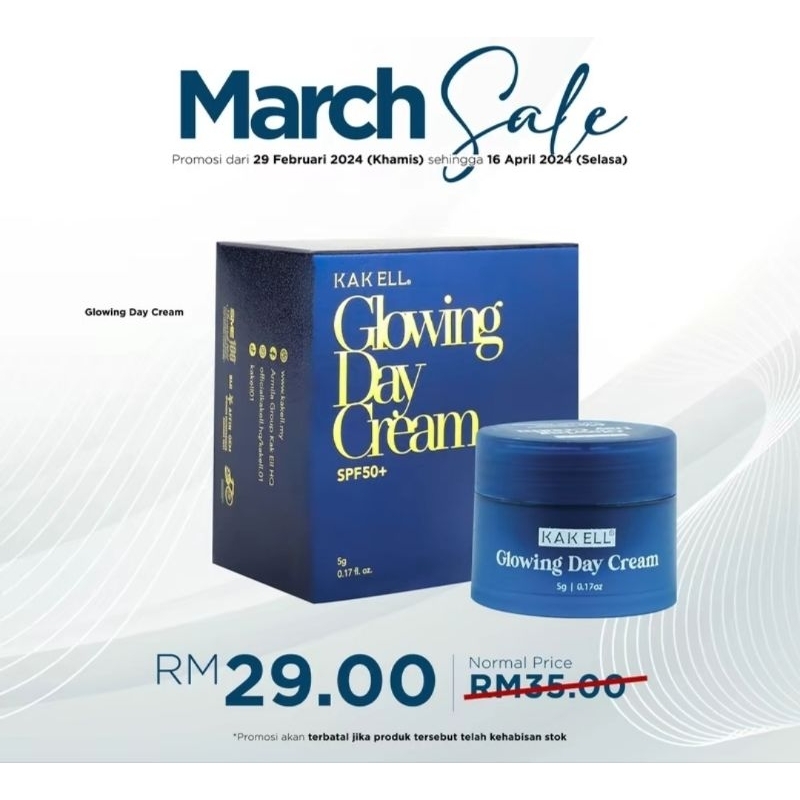 GLOWING DAY CREAM (GDC) KAK ELL KRIM HILANGKAN JERAGAT | Shopee Malaysia