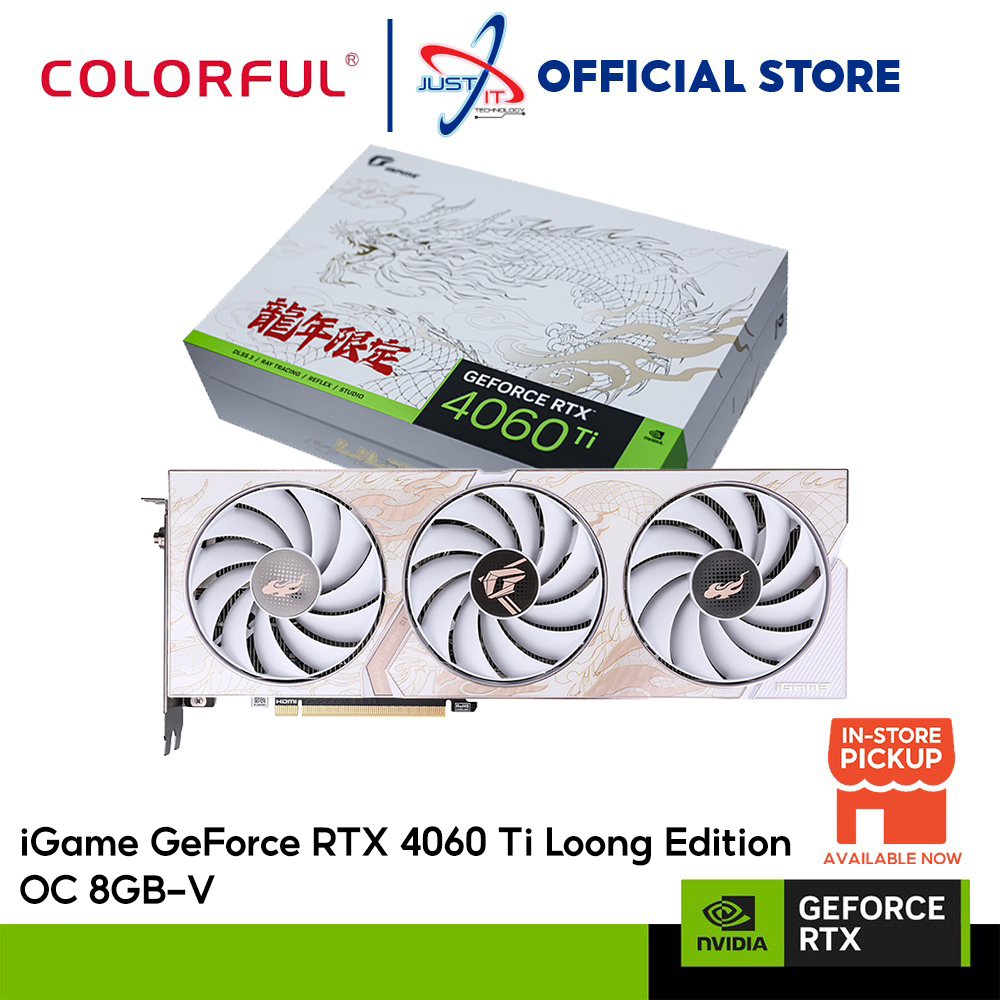 COLORFUL IGAME GEFORCE RTX4060 Ti LOONG EDITION OC 8GB-V GDDR6 GRAPHICS ...