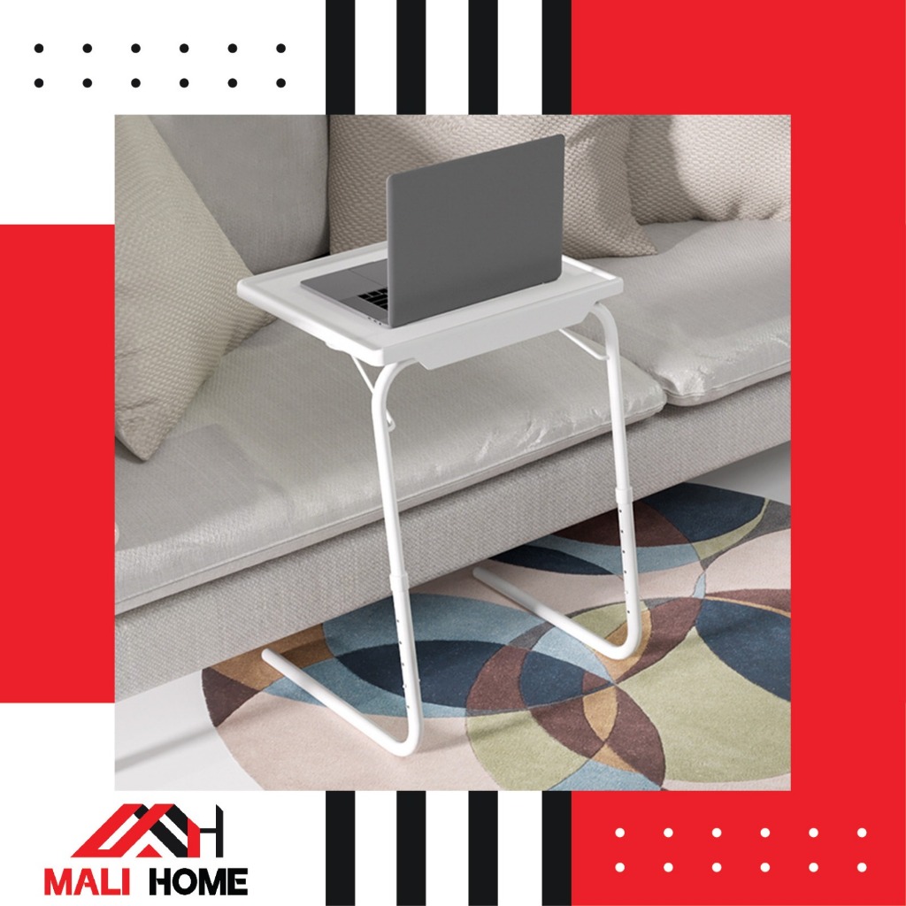 MALI HOME Multi Purpose Table Light Weight Foldable Adjustable Laptop ...
