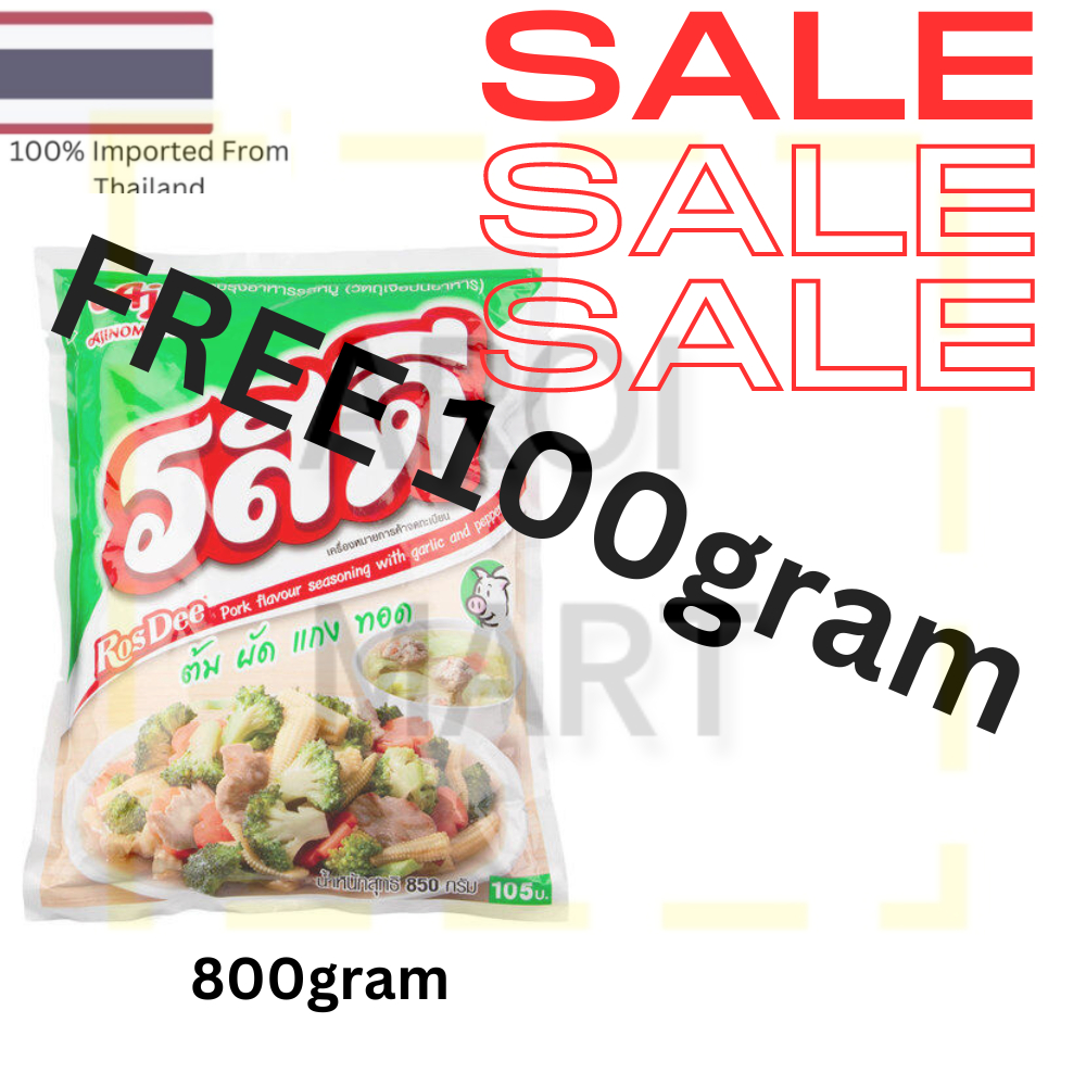 (PROMO)Ajinomoto Thailand Rosdee Pork/Chicken Seasoning Powder 1.5kg/800g/400g/70g | Shopee Malaysia