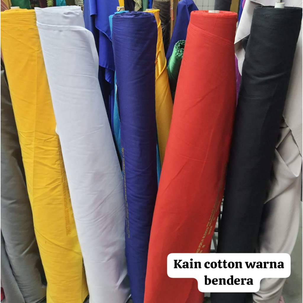 Kain Cotton Bidang 45/ Kain Ela Cotton Plain/ 0.5 Meter | Shopee Malaysia