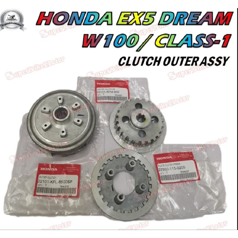 ORIGINAL CHOP FCC MANGKUK CLUTCH BOSS PRESSURE CLUTCH HOUSING EX5 HI POWER EX5 DREAM WAVE100 ...