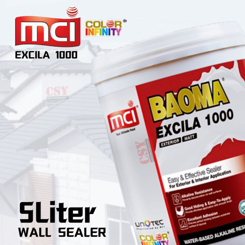 MCI Baoma Excila 1000 5LITER Water Based Alkaline Resistance Acrylic ...