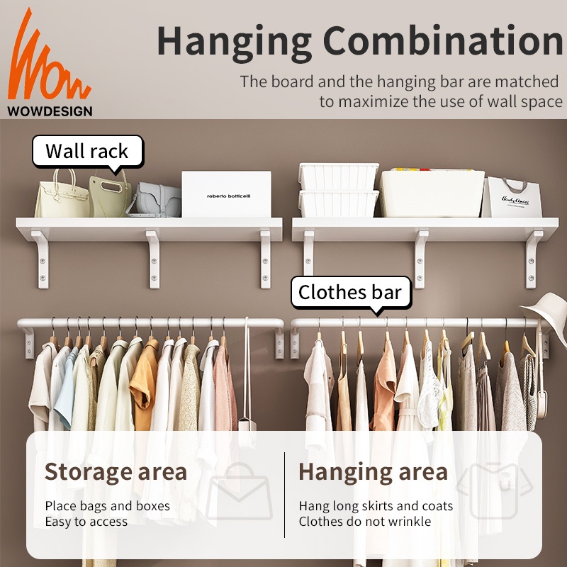 Besi Gantung Baju Cloth Rack Wall Hanger Besi Gantung Baju Clothes ...