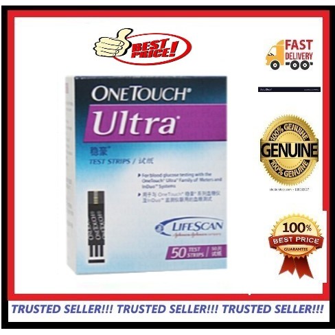 [EXP:8/25] OneTouch Ultra Blood Glucose Test Strips 50s / 50+10s (one ...