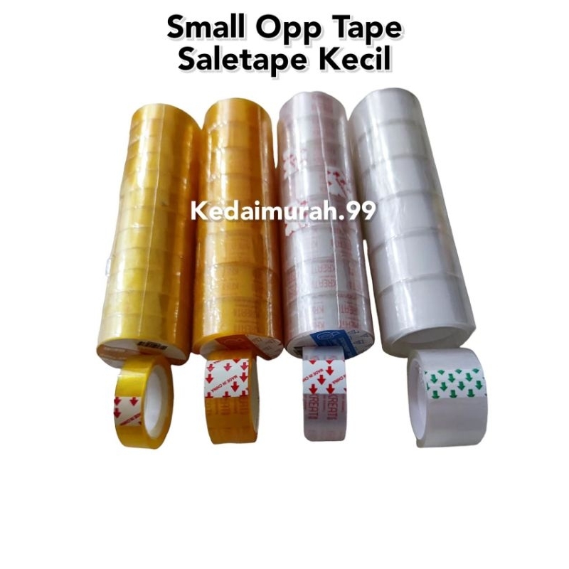 Small Stationary Tape/opp tape small/Saletape Kecil | Shopee Malaysia