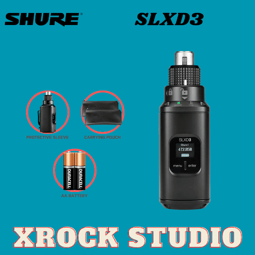 Shure SLXD3 Plug-On Digital Wireless Transmitter With XLR Connector ...