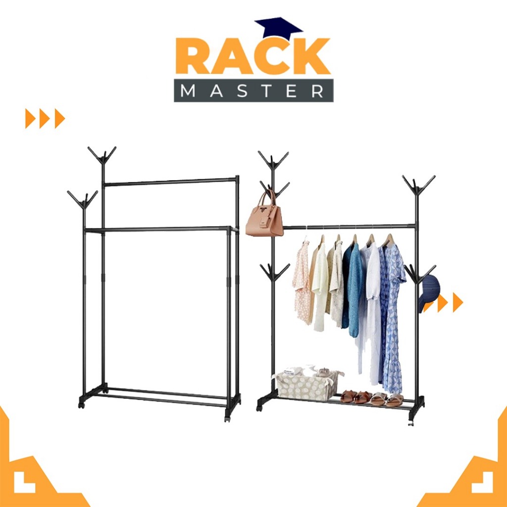 𝗥𝗔𝗖𝗞 𝗠𝗔𝗦𝗧𝗘𝗥 Large Capacity Storage Tree Branch Design Clothes Rack ...