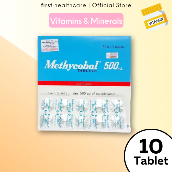 Methylcobal 500 Vitamin B12 500mcg Eisai Methycobal [10 tablets Per ...