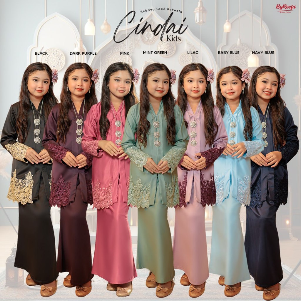 [Raya 2024] Kebaya Lace CINDAI KIDS ByReefa Collection | Kurung Lace ...