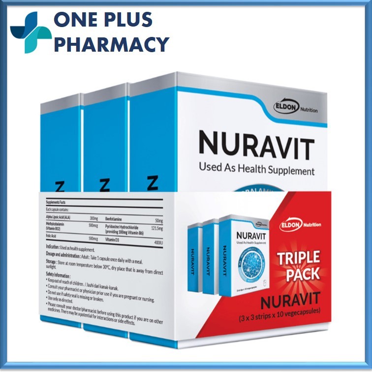 Eldon Nutrition Nuravit 30's / 3x30's [EXP 11/2026] | Shopee Malaysia