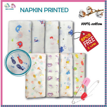 8 in 1 Fiffy and pureen kain lampin bayi Napkin baby Cotton 76cm*76cm ...