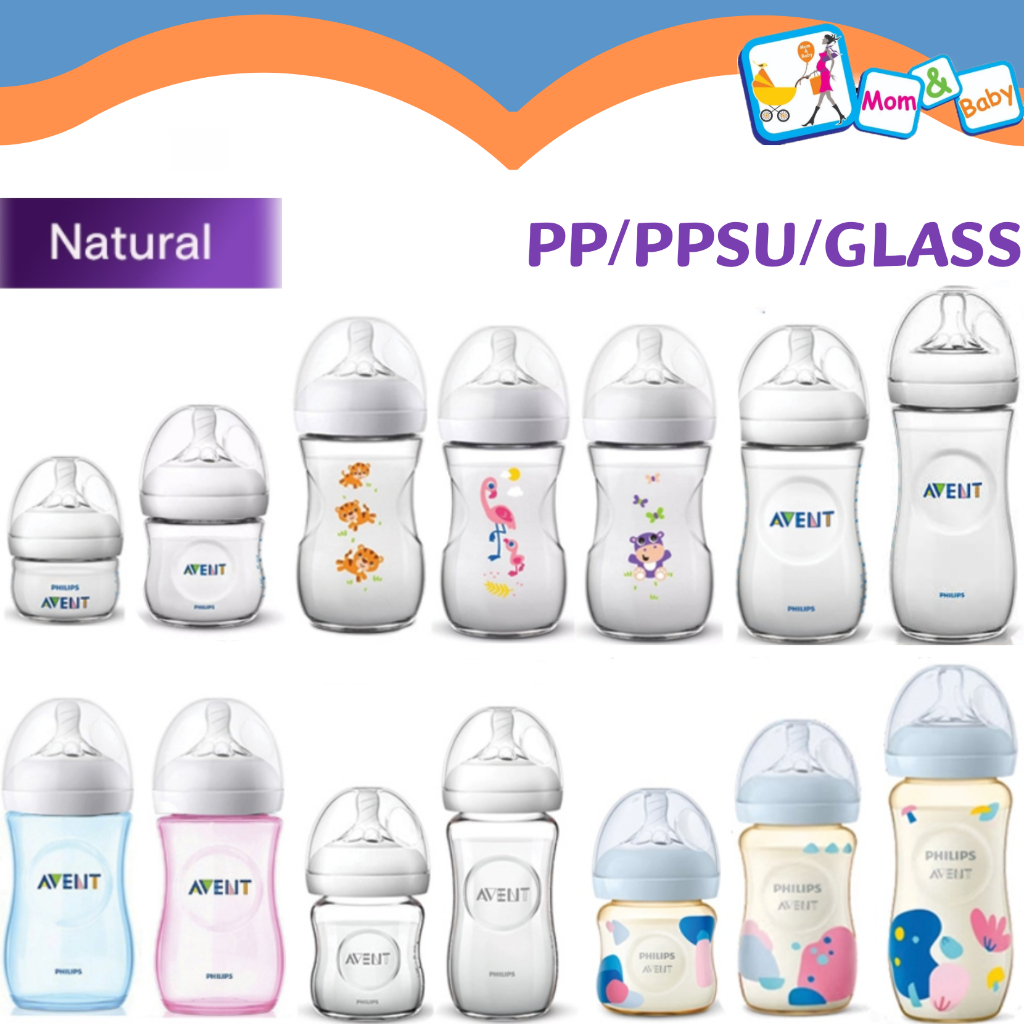 Philips Avent Natural baby bottle ( PP / PPSU / GLASS ) | Shopee Malaysia
