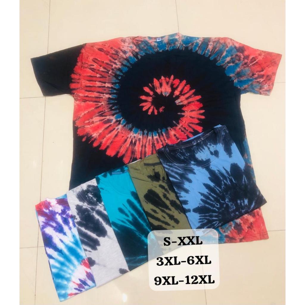 TIE DYE BATIK T-SHIRT [ UNISEX ] 100% COTTON MIX COLOR .SIZE.S-10XL | Shopee Malaysia