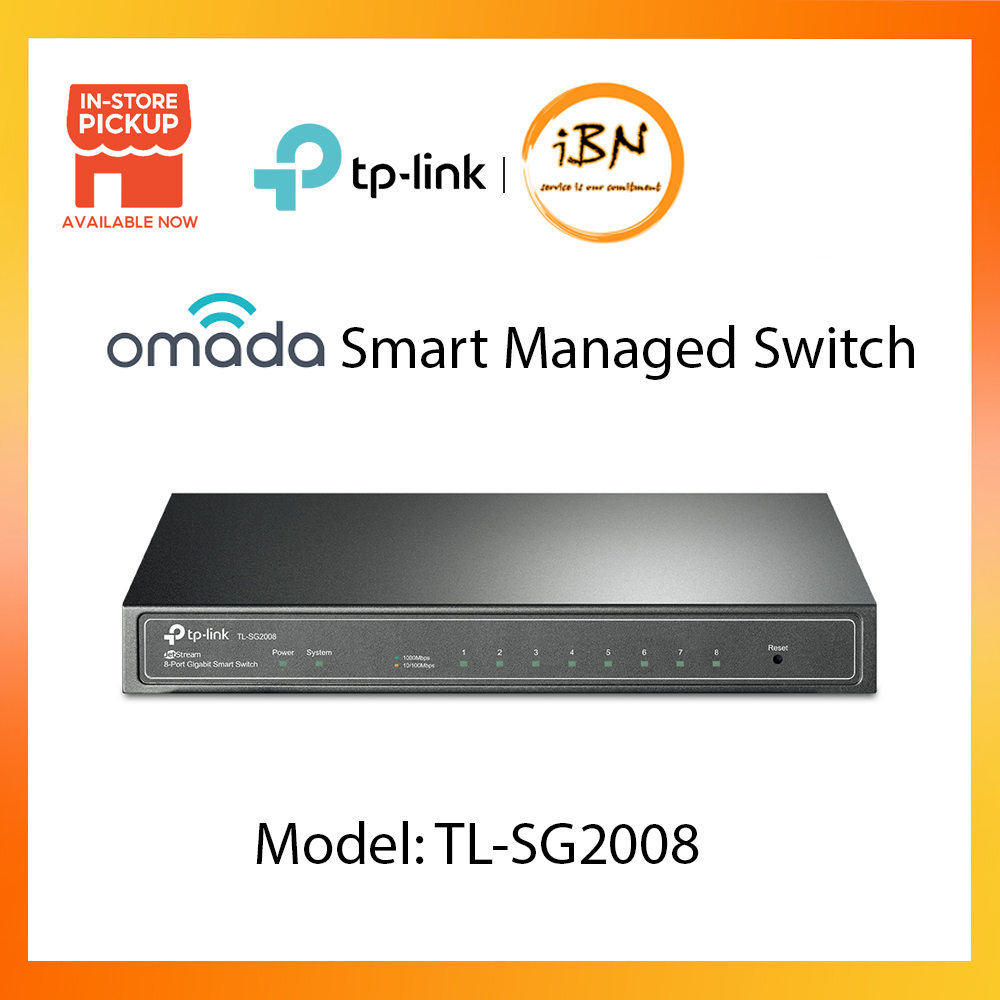 TP-Link TL-SG2008 JetStream 8-Port Gigabit Smart Switch @ IBN | Shopee ...