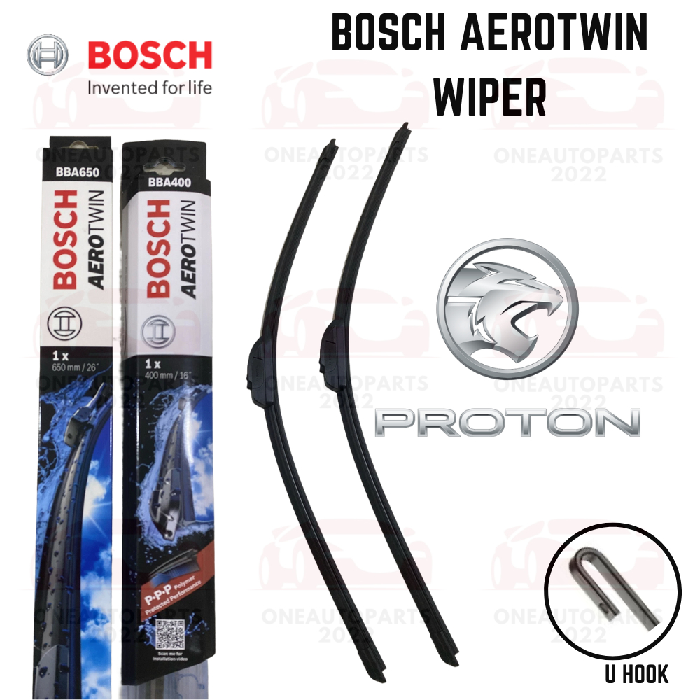 BOSCH FRONT AEROTWIN WIPER (2PCS) PROTON SAGA ISWARA WIRA PUTRA WAJA GEN2 PERSONA PERDANA EXORA ...