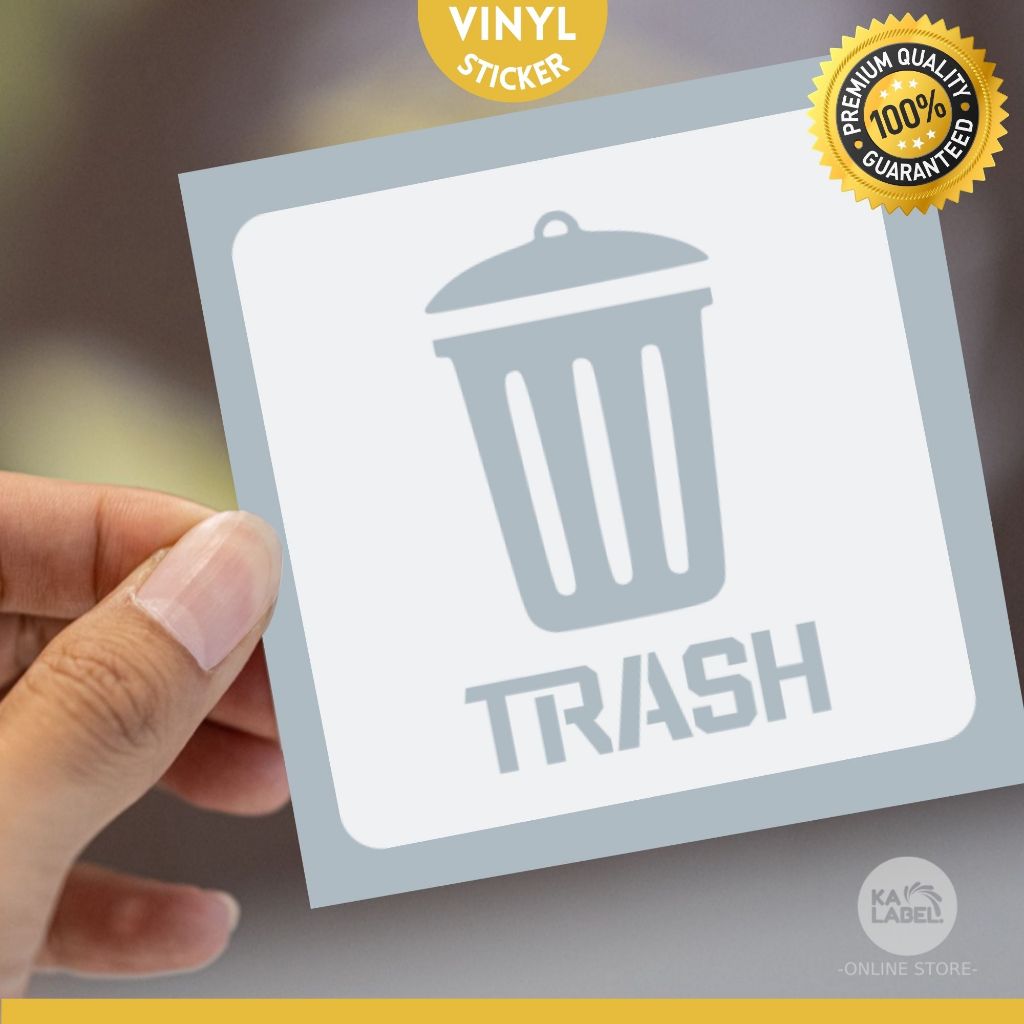 Ready Made 】Trash - Vinyl Decal Sticker for Wheelie Bin / Wheely ...