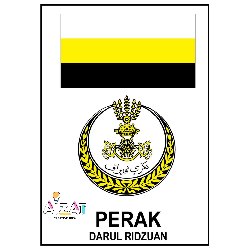 PDF [softcopy] Poster Bendera dan Jata Negeri States of Malaysia Flags ...