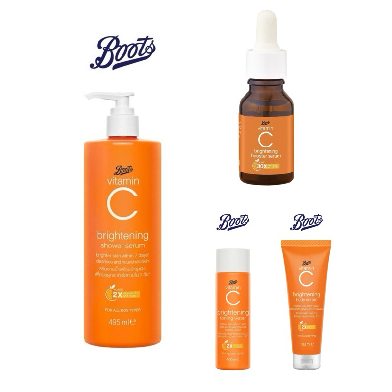 Boots vitamin serum and boots brightening toning water | Shopee Malaysia