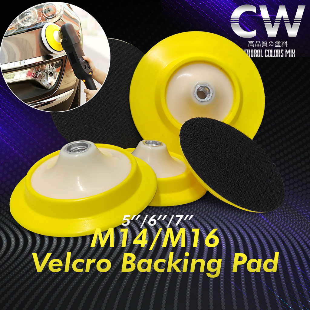M14 & M16 [4" 5" 6" 7"] Inch Velcro Backing Pad for Sanding Paper Disc ...