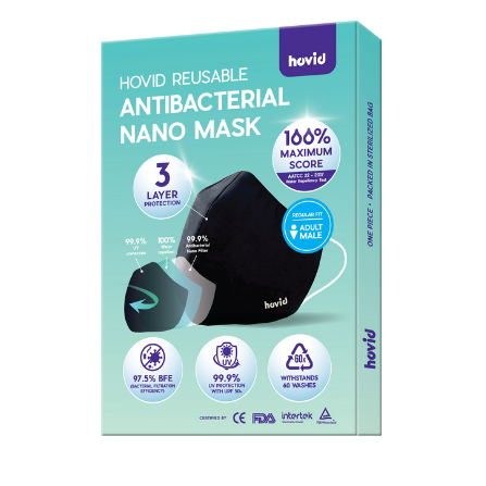 Hovid Reusable Antibacterial Nano Mask ( 1 Piece ) | Shopee Malaysia