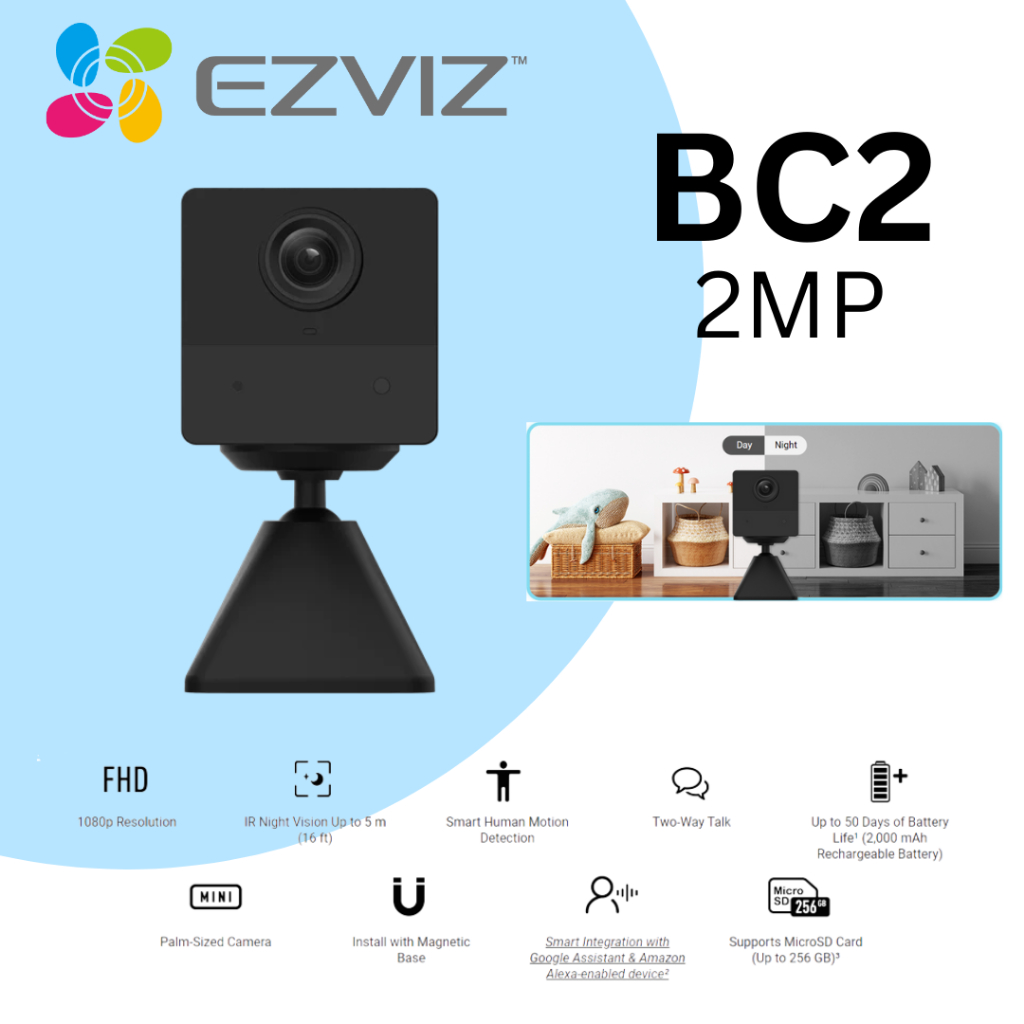 HIKVISION EZVIZ CCTV (Top Global Brand) SMART HOME WIFI Wireless ...