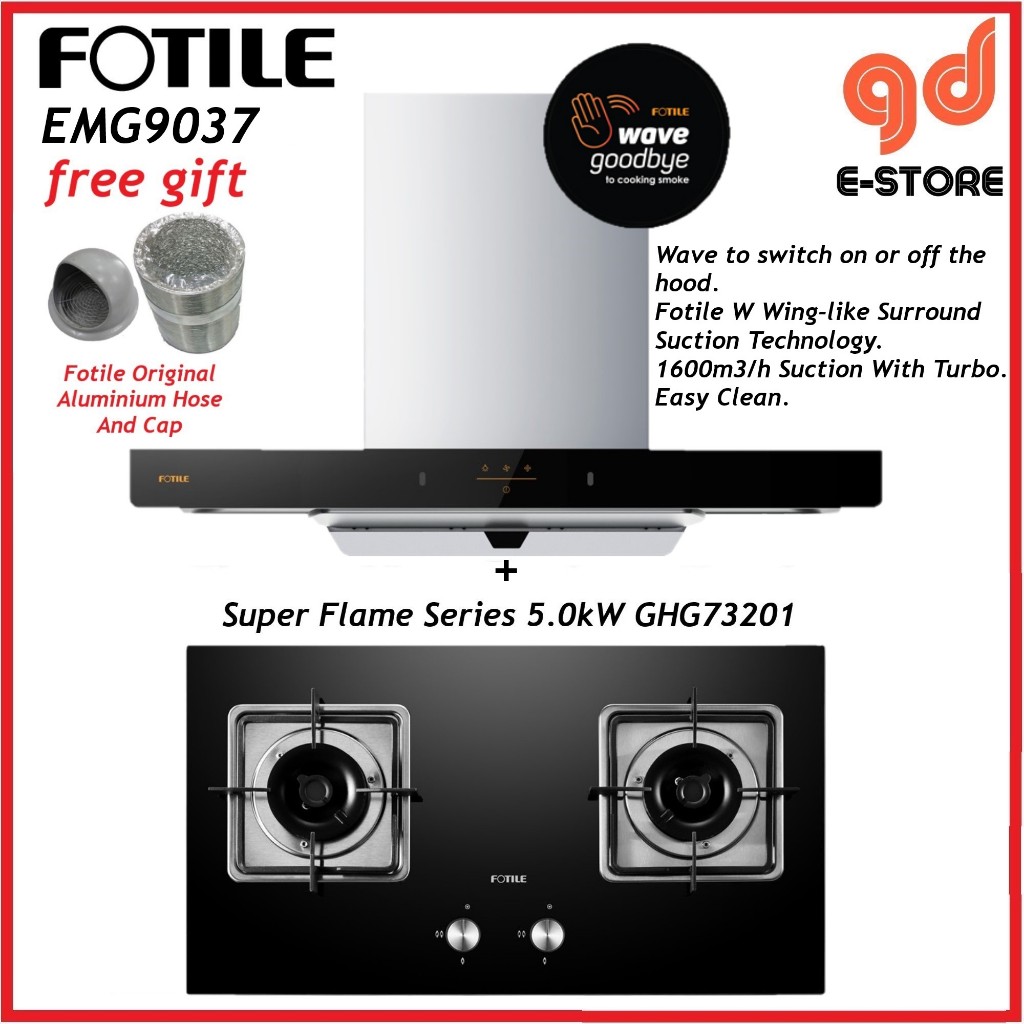 FOTILE W Lite EMG9037 Chimney Cooker Hood 1600m3/hr | Shopee Malaysia