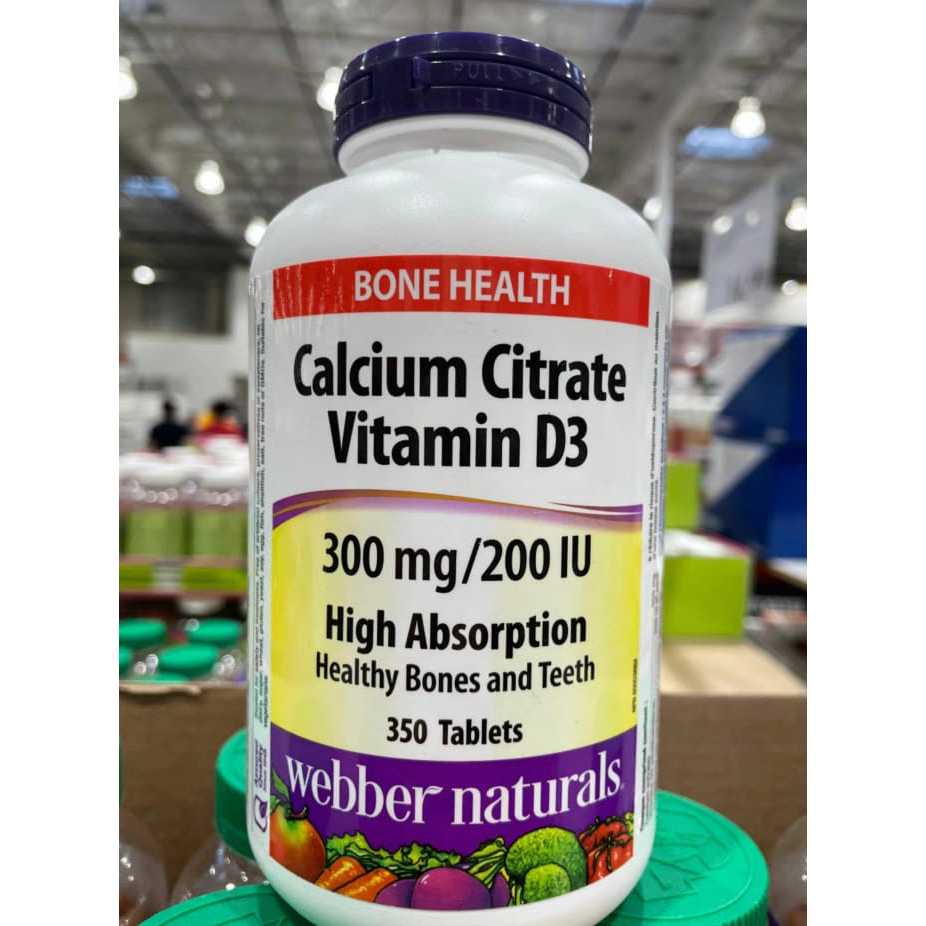 🔥PREORDER🔥【Webber Naturals Calcium Vitamin D3 300mg 350 tablets】 | Shopee Malaysia
