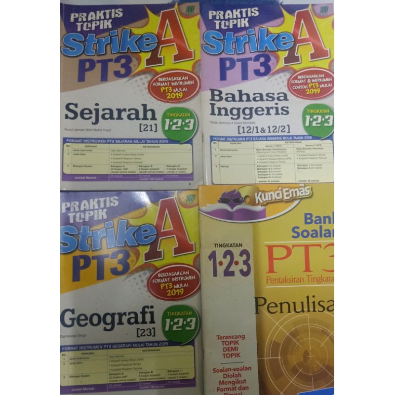 (PRELOVED BOOKS) PT3 [from form 1 to form 3] | Shopee Malaysia
