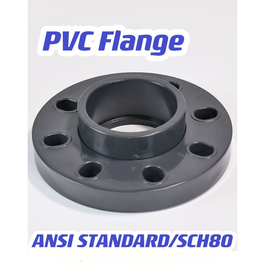 PVC Flange Vanstone Type SCH80 Size 1/2" - 8" (WF Brand) | Shopee Malaysia