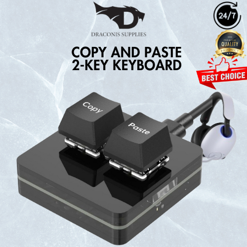 🔥𝗥𝗘𝗔𝗗𝗬 𝗦𝗧𝗢𝗖𝗞🔥Copy and Paste 2-Key Keypad One Handed Mechanical Gaming ...
