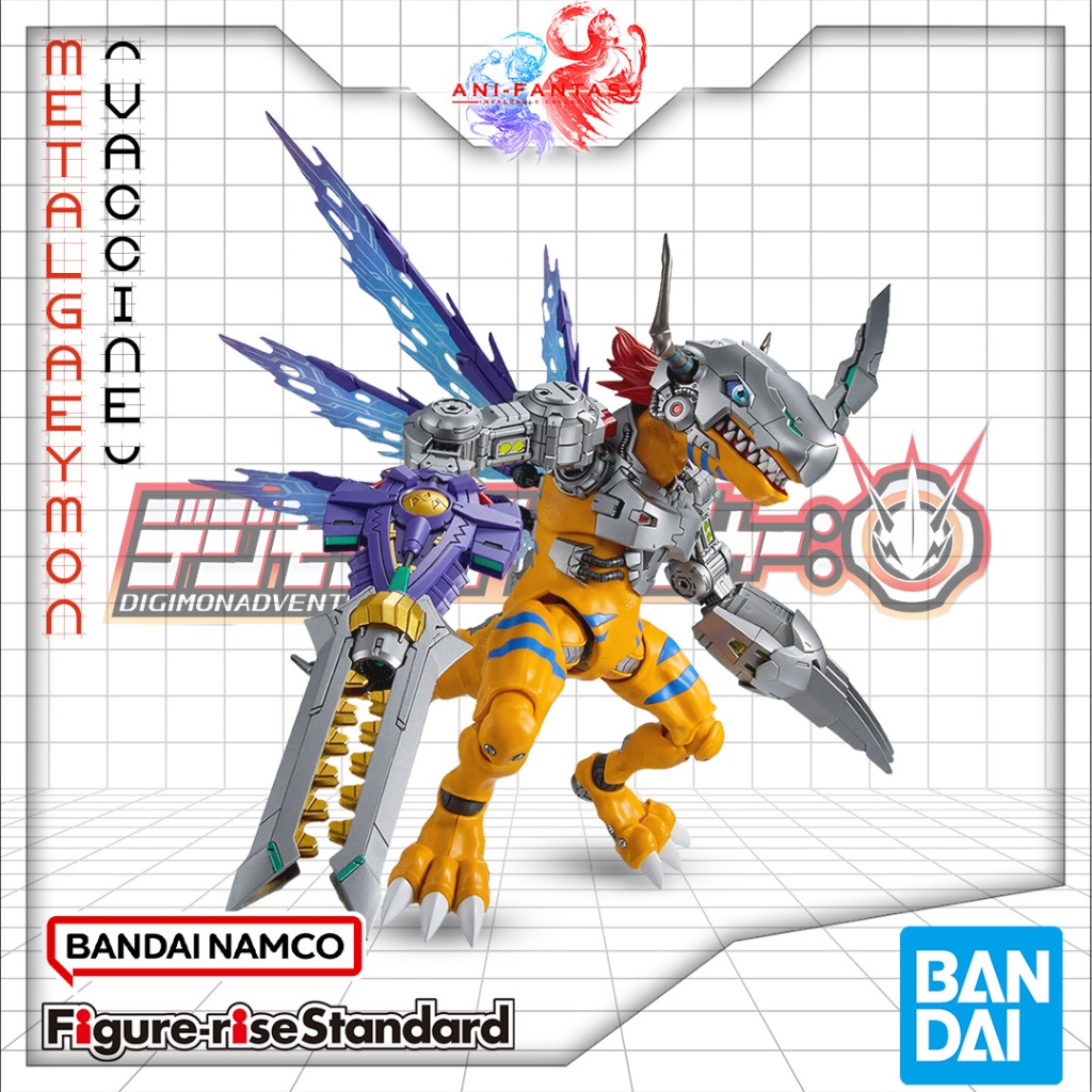 BANDAI, Metalgreymon Vaccine (Figure-Rise Standard Amplified), Digimon Adventure Plastic Model ...