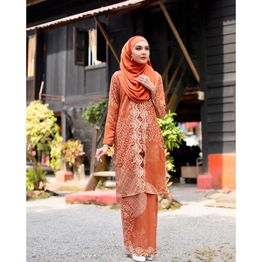 RAYA 2024 | KEBAYA SURY | MATERIAL SUTERA DOBBY | Shopee Malaysia