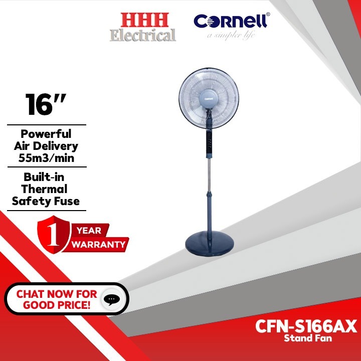 CORNELL STAND FAN/ KIPAS KAKI 16" CFN-S166AX | Shopee Malaysia