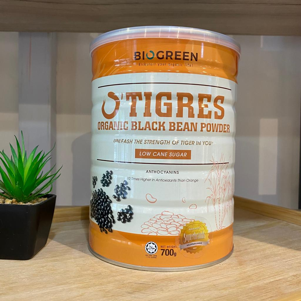 Biogreen O'Tigres Organic Black Bean Powder Low Cane Sugar 700g ...