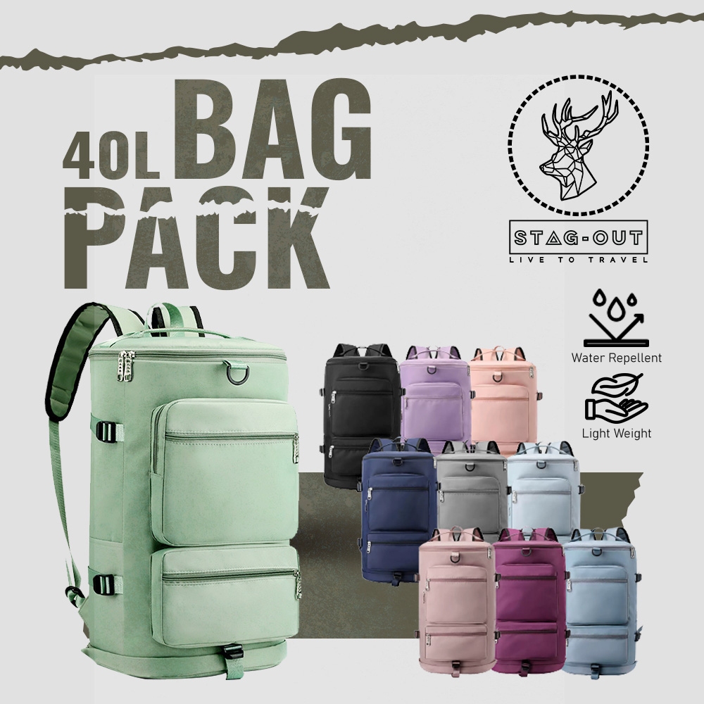 Stag-Out WaterProof Resistant Bag Pack 3 Ways Carry Duffel Backpack ...