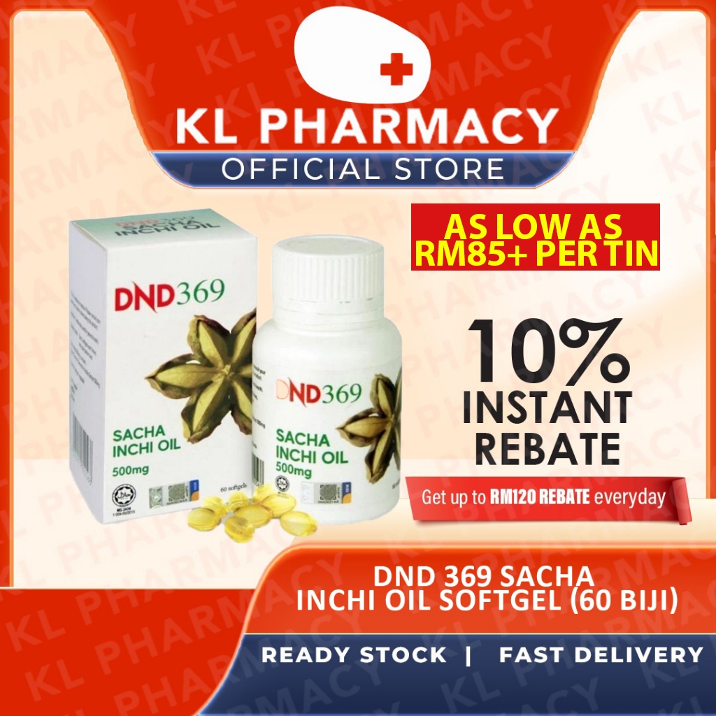 DND 369 Sacha Inchi Oil Softgel (60 Biji) | Shopee Malaysia