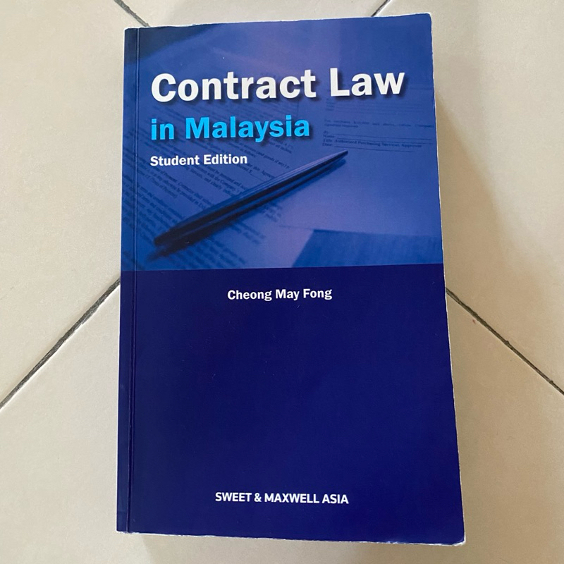 [Used] Contract Law in Malaysia - Cheong May Fong (Student Edition ...