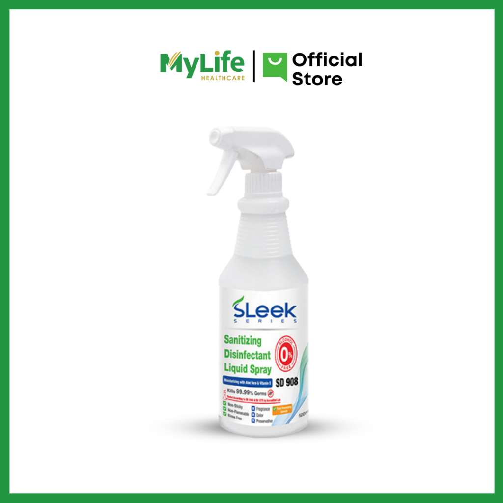 SLEEK SANITIZING DISINFECTANT LIQUID SPRAY 500ML (EXP: 09/24) | Shopee Malaysia