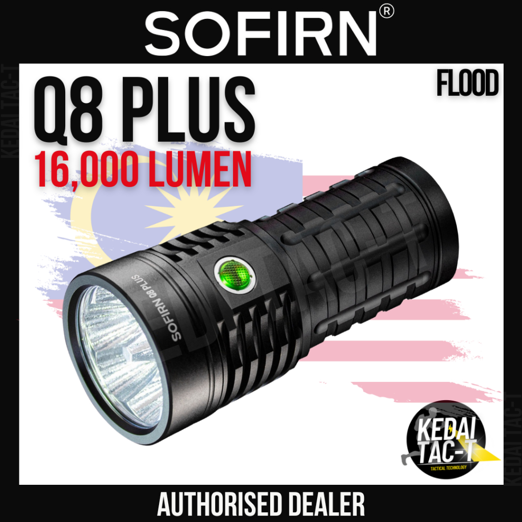 SOFIRN Q8 PLUS - 16,000 LUMEN SUPER Flood Flashlight Full Set with ...