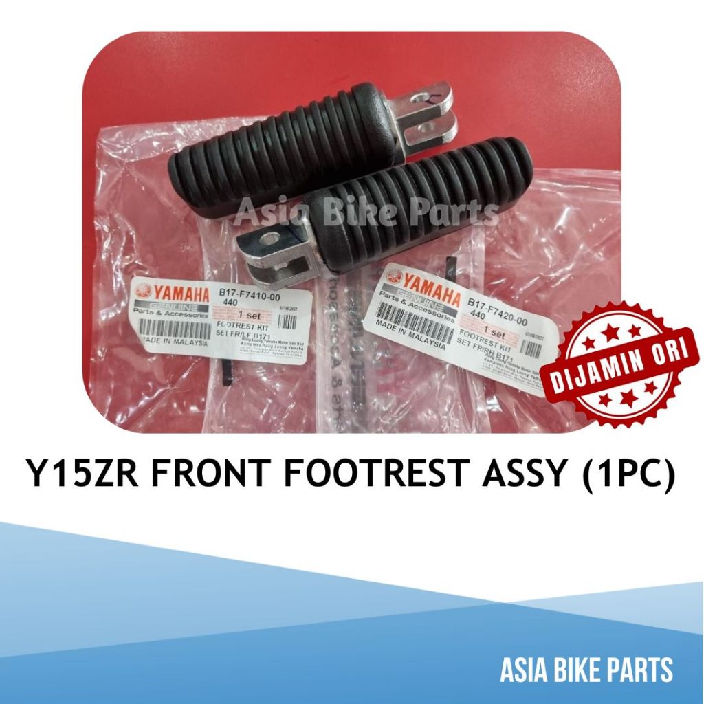 Yamaha Original Y15ZR Front Footrest Assy / Pedal Pemijak Depan - B17-F7410-00 / B17-F7420-00 ...