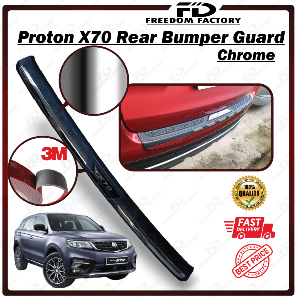 Proton X70 ABS Rear Bumper Guards Protector | Shopee Malaysia